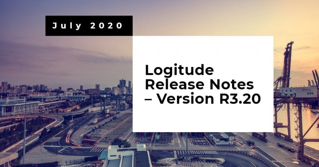 Logitude Release Notes – Version R3.20 July 2020 - Logitude World